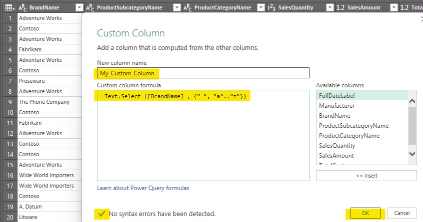 Text.Trim, Text.Select, Number.ToText – BI2020.blog